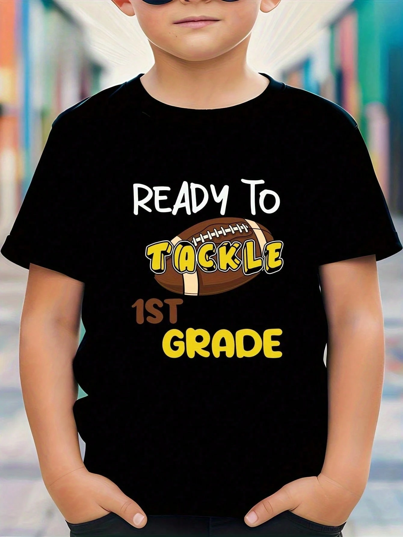 children’s wear Ready To Tackle 1st Grade Football Back To School T ...