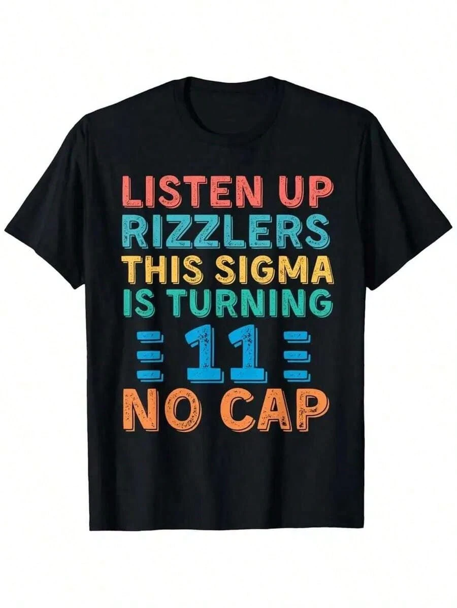 children’s wear Retro Funny Listen Up Rizzlers This Sigma Is Turning 11 ...