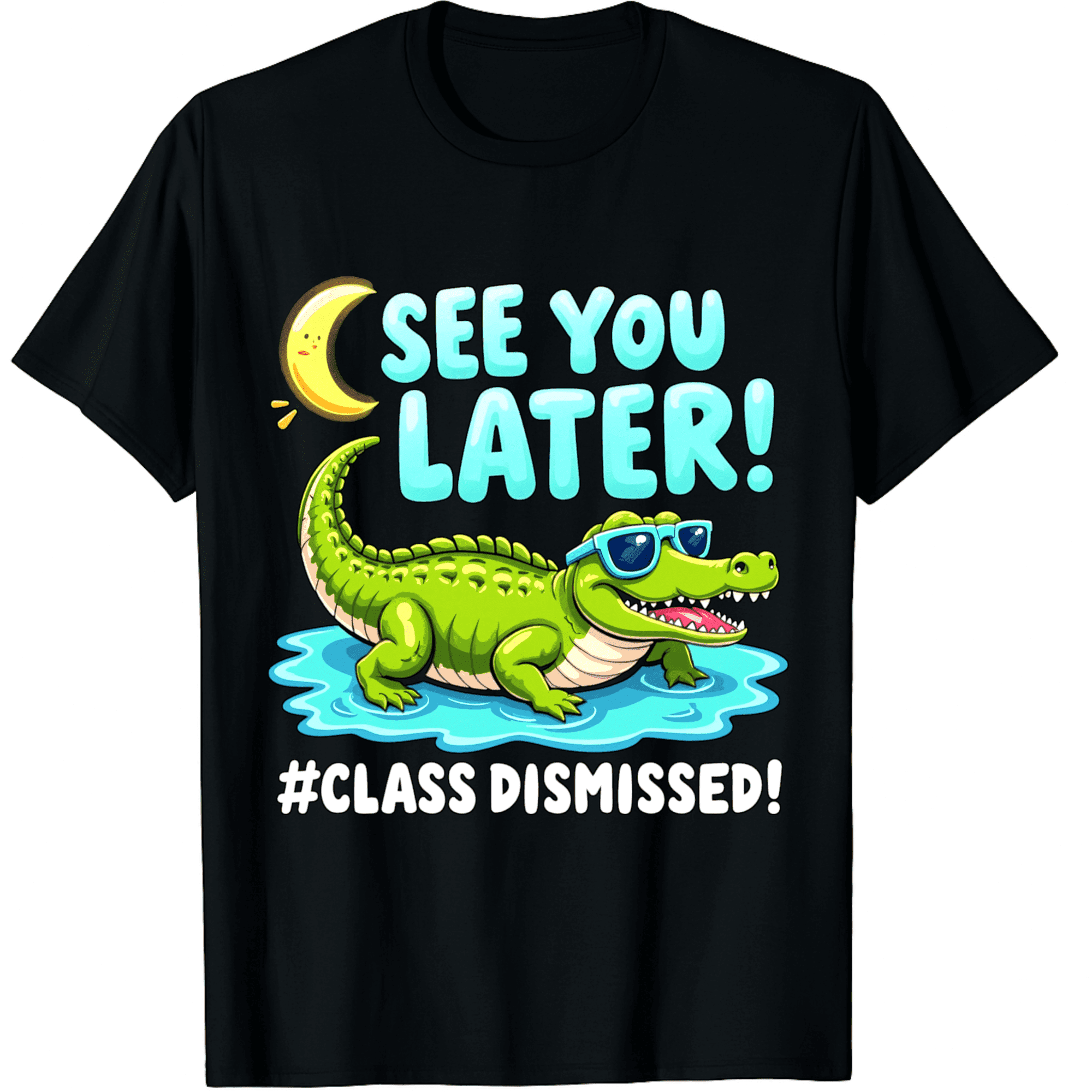 children’s wear Unisex Kids Funny Alligator Class Dismissed School T ...
