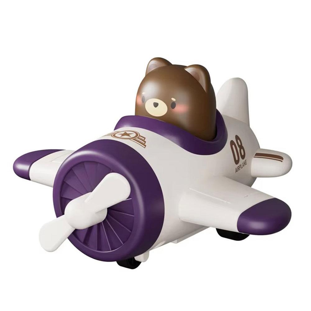 childrens baby toys press forward animal cartoon airplane model with ...