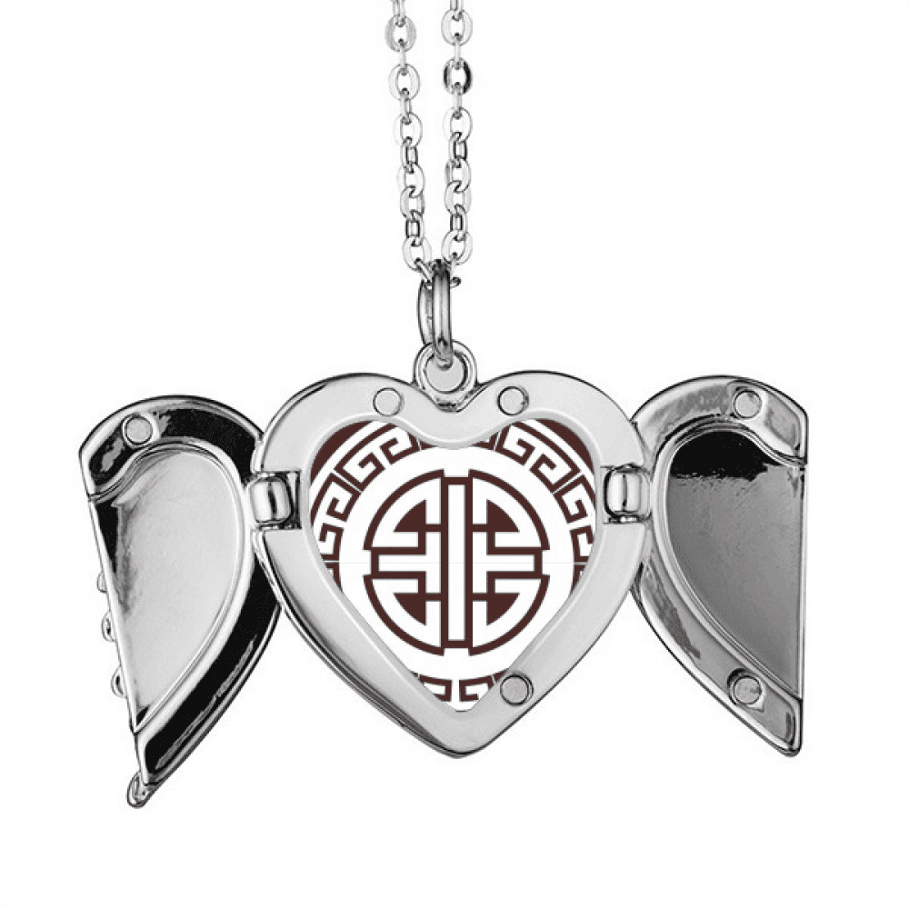 china chinese four blessings symbol angel wings necklpendant fashion ...