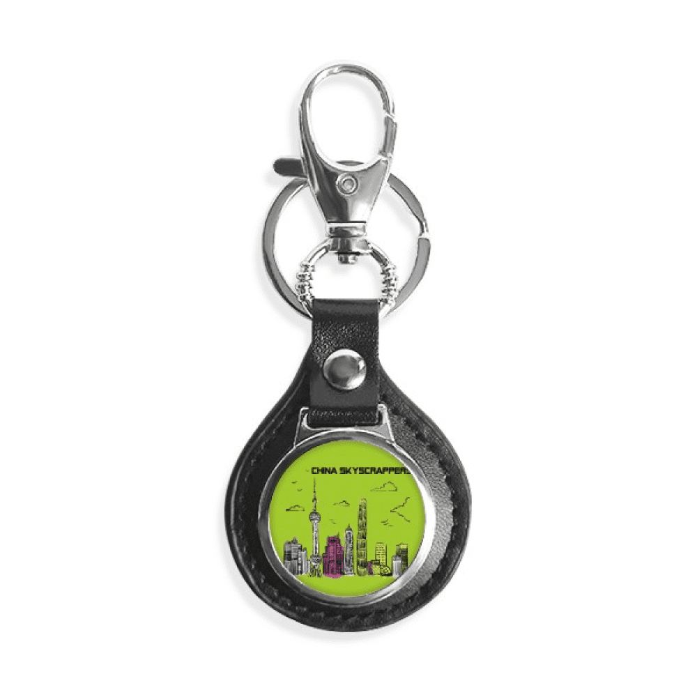 china famous building skyscraper key link chain keyholder finder hook ...