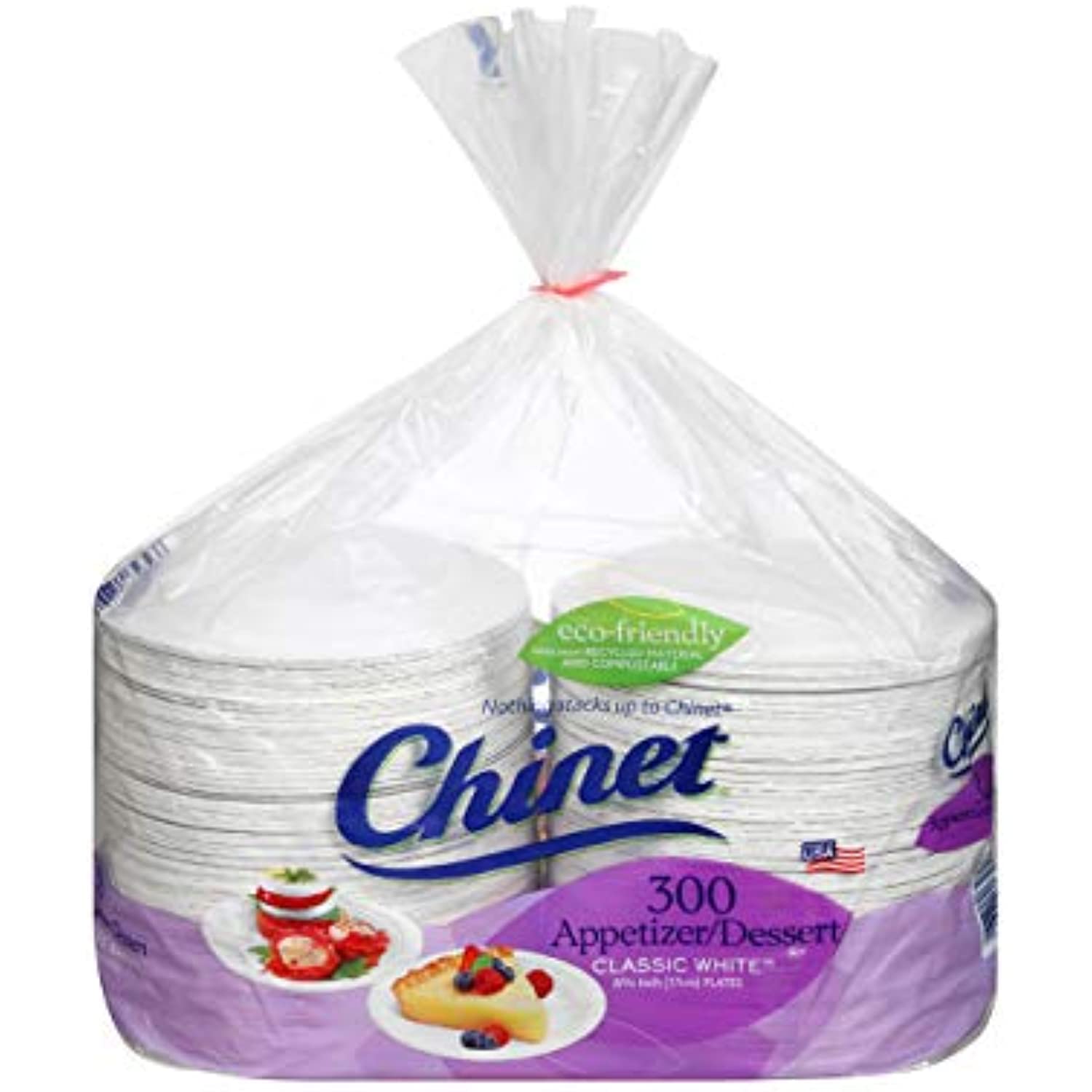 chinet classic white dessert plates 300 ct - Walmart.com