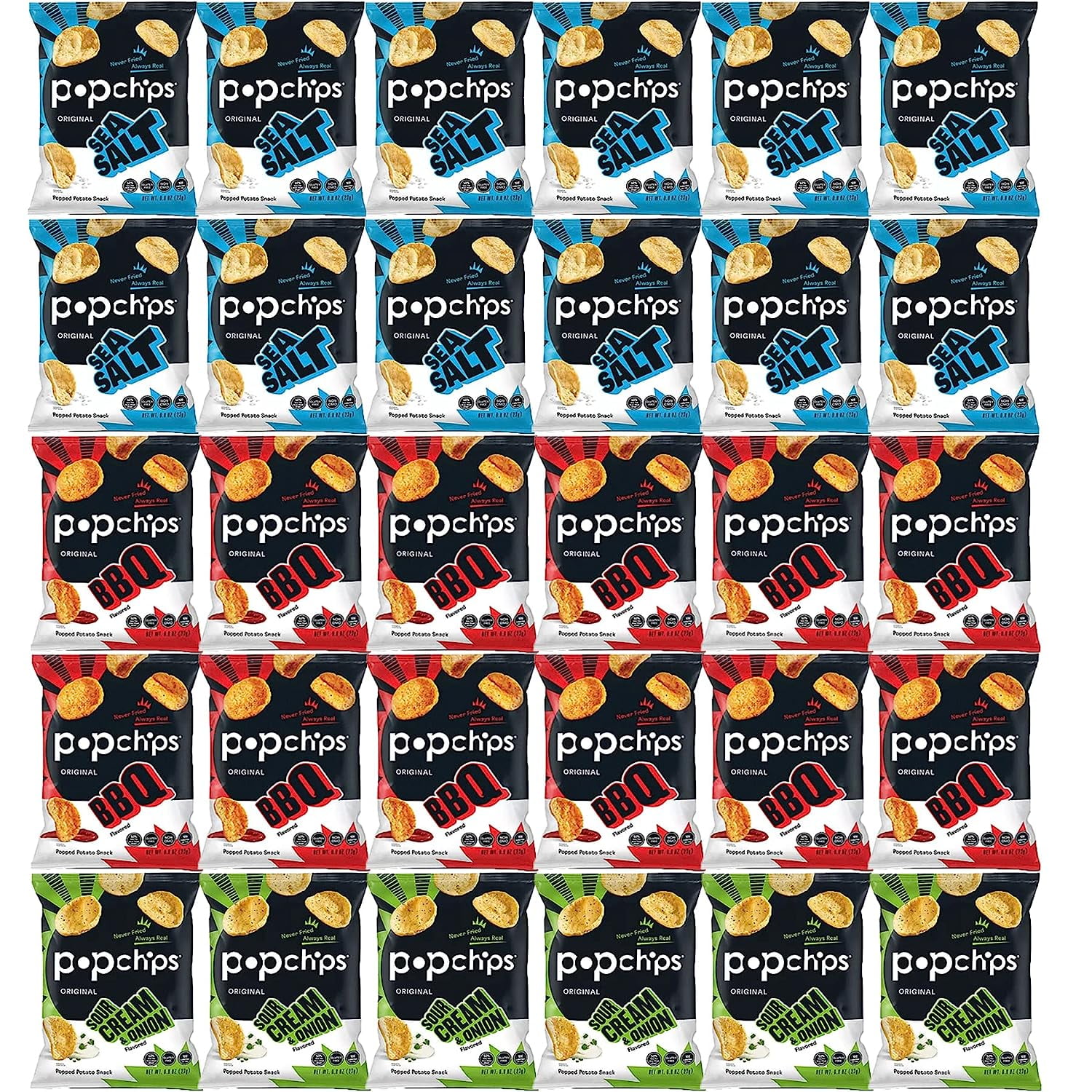 chips Variety Pack - Baked Potato Chips Snack Bag Healthy Assortment ...