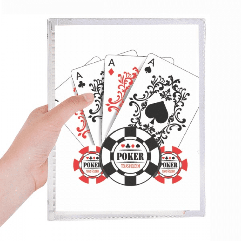 chips playing cards gambling utensils pattern notebook loose diary ...