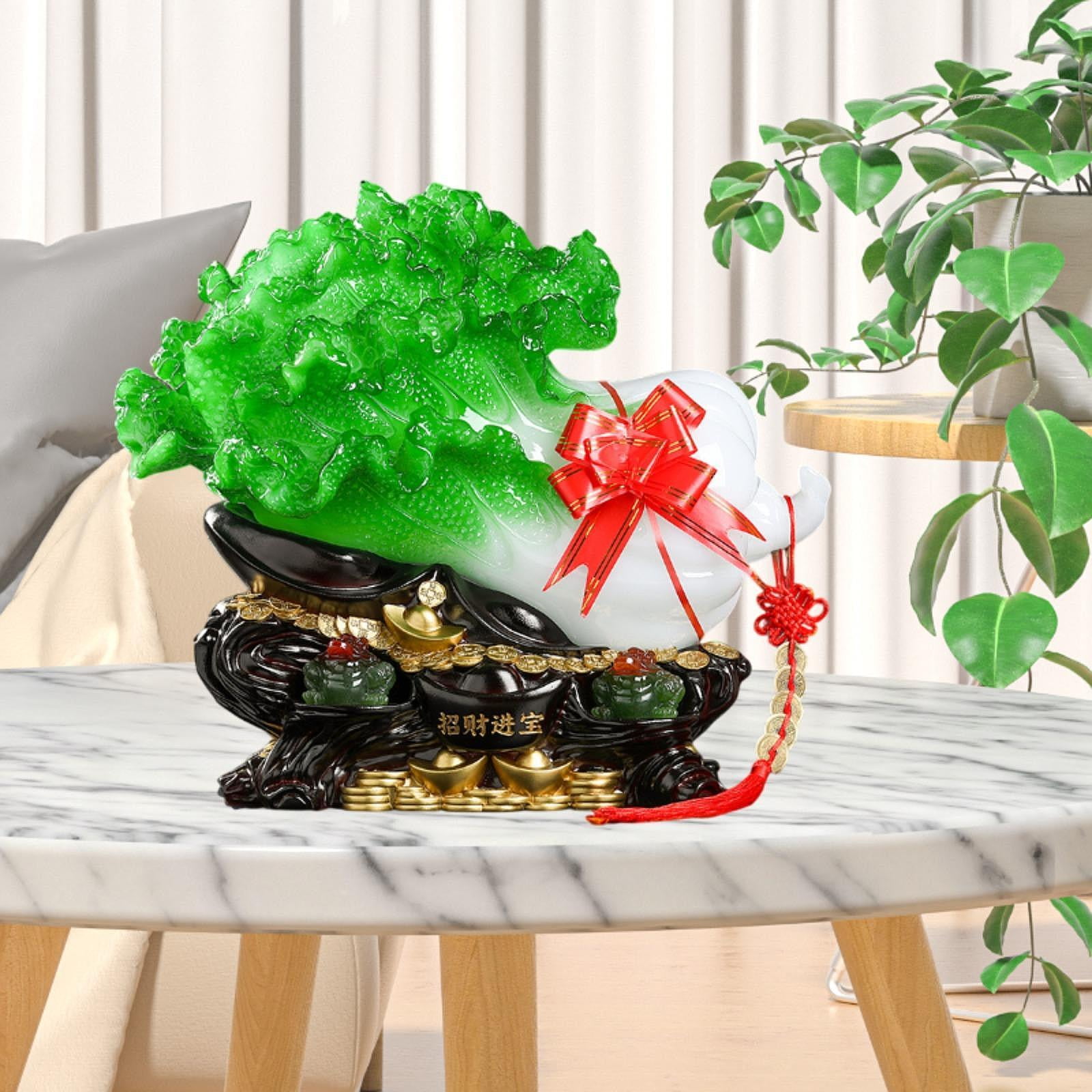 chiwanji Chinese Cabbage Resin Decoration Cabbage Figurine Statue ...