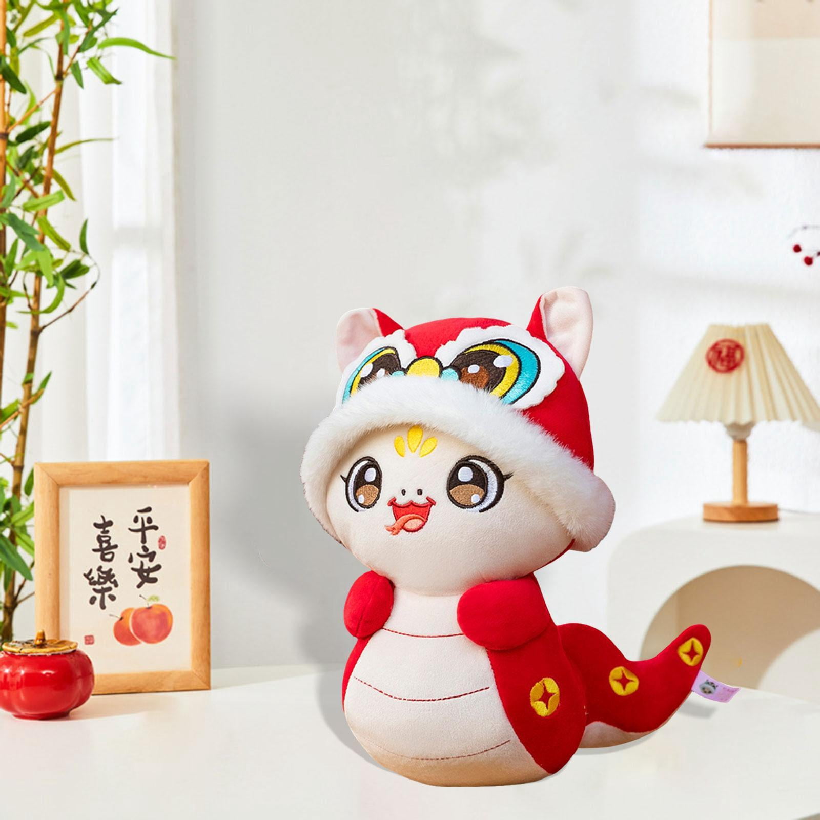 chiwanji Chinese New Year Snake Plush Toy Lucky Mascots Toy 20cm ...