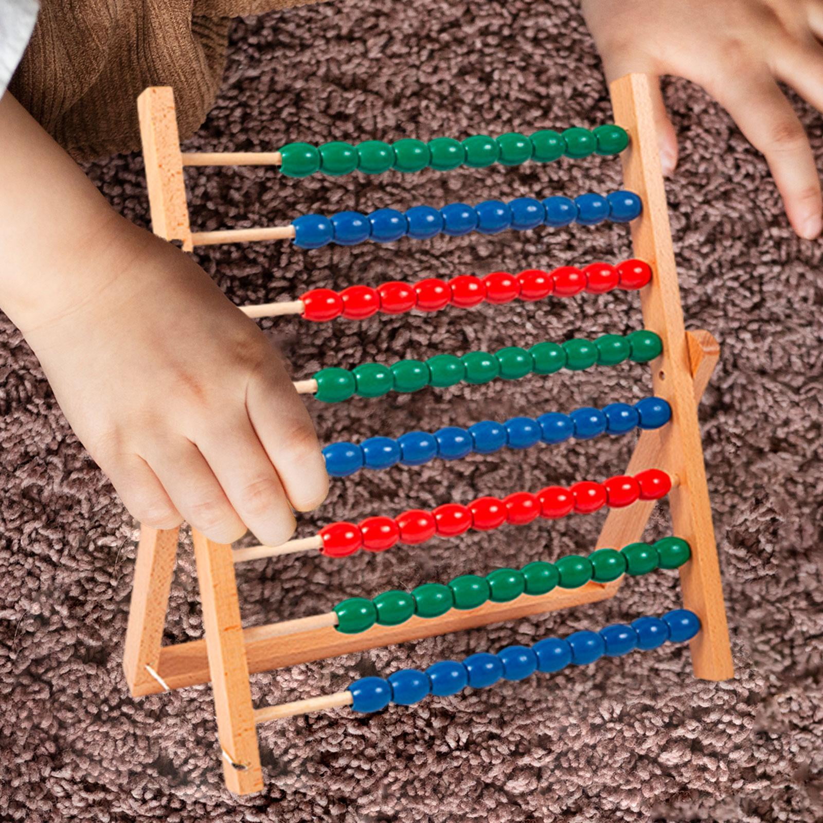 chiwanji Wooden Counting Frame Abacus Addition and Subtraction Math ...