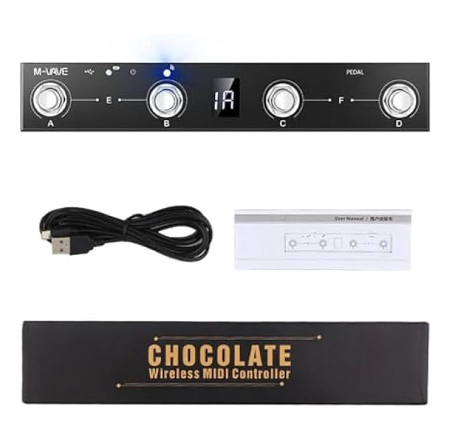 chocolate MIDI BT Wireless MIDI Controller Rechargeable 4 Buttons ...