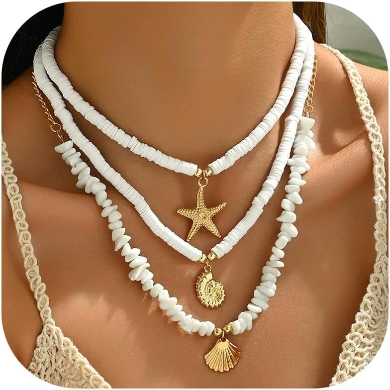 choice of all Gold Sea Shell Charm Necklace Jewelry for Women Summer ...