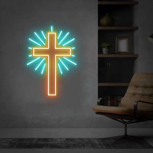 christian cross neon sign cross led neon sign bedroom neon lights ...