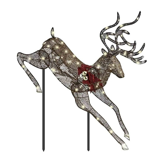 christmas decorations indoor Christmas Outdoor Decoration Luminous Deer ...