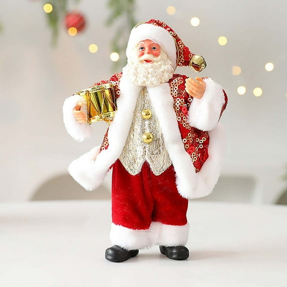 christmas outdoor decorations Fabric Santa Claus Pendants For Indoor ...