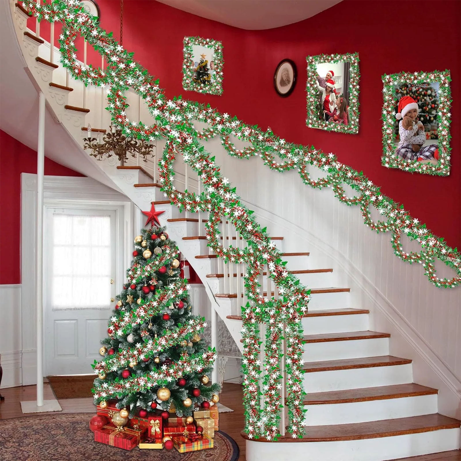 christmas trees Christmas Decorative Tinsels Christmas Colored ...