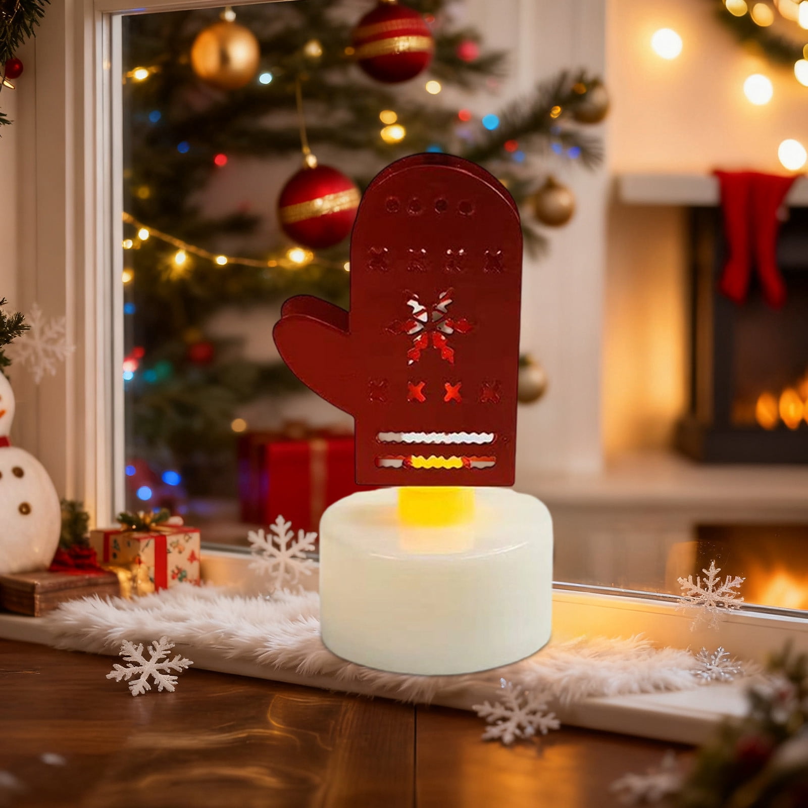 christmas trees LED Electronic Candle Light Christmas Tree Santa Claus ...