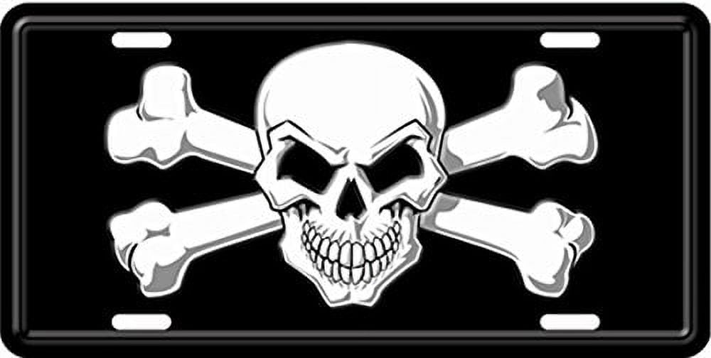 chroma graphics 1877 auto tag skull/crossbne - Walmart.com