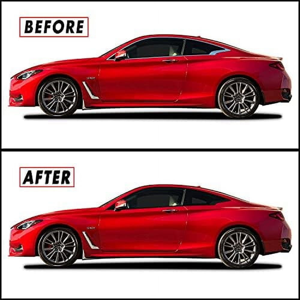 chrome delete blackout vinyl overlay for 2017 2021 infiniti q60 coupe ...