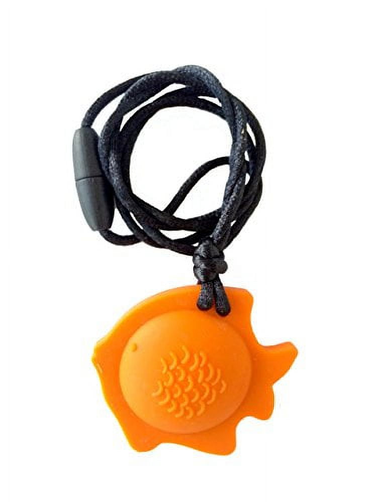 chubuddy Chewable Fish Pendant Chewie, Non-Toxic Material-Terra Cotta ...