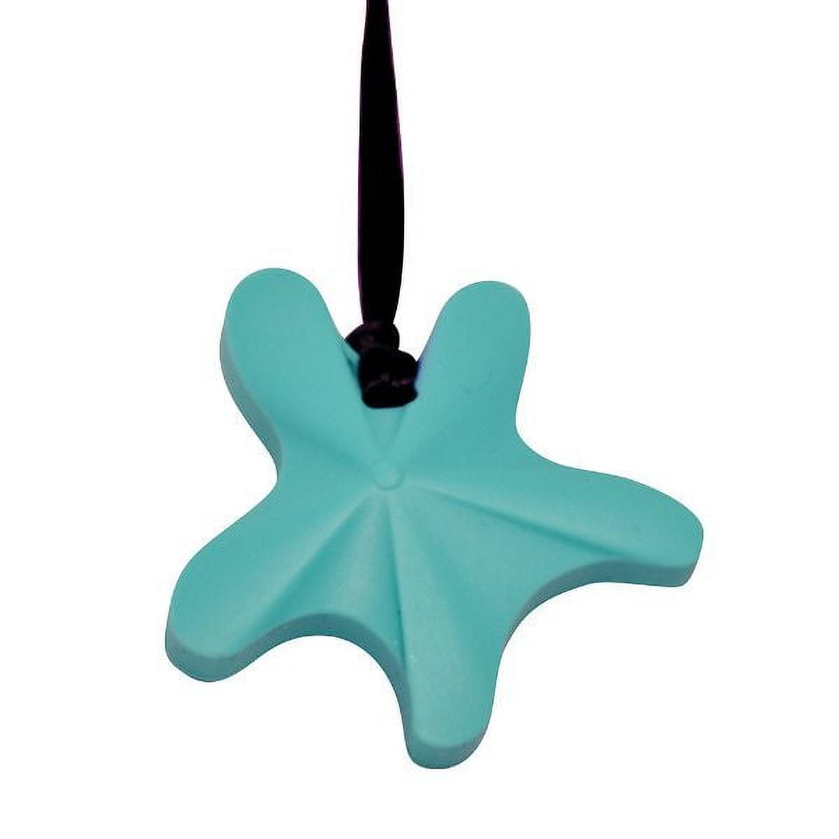 chubuddy chewable star fish pendant chewie, non-toxic material-aqua ...