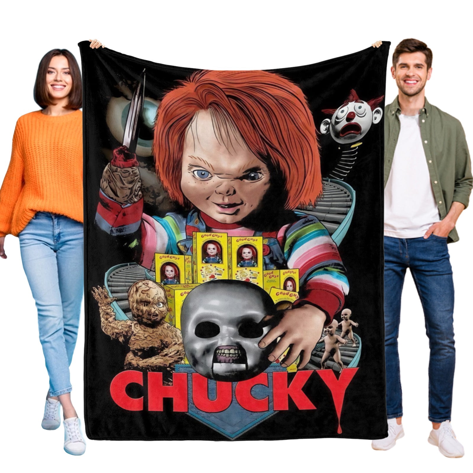 chucky Throw Blanket Gifts for Fans Lover Girls Boys Women Present ...