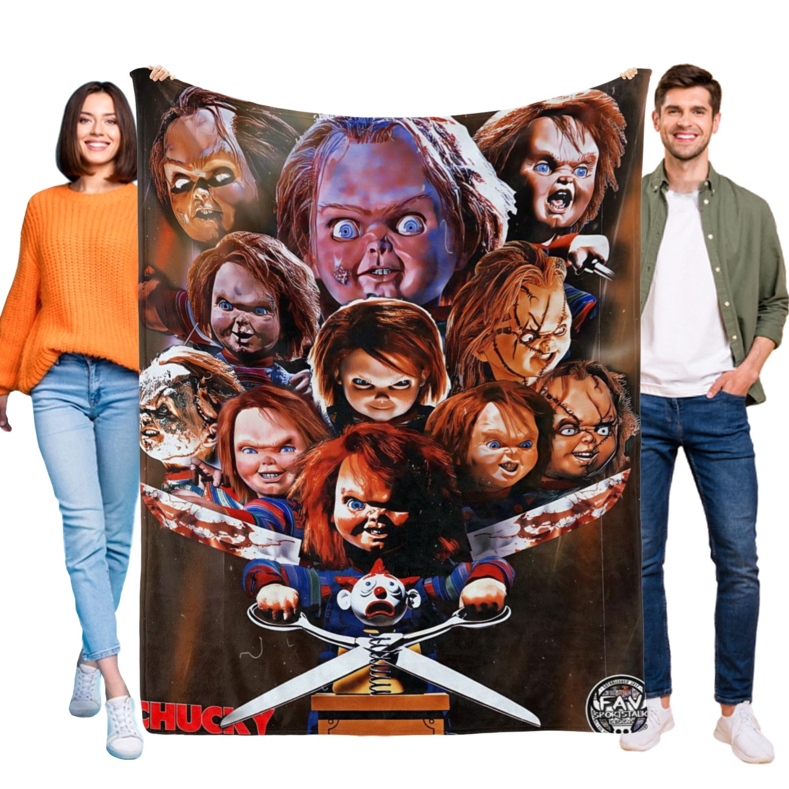 chucky Throw Blanket Gifts for Fans Lover Girls Boys Women Present ...