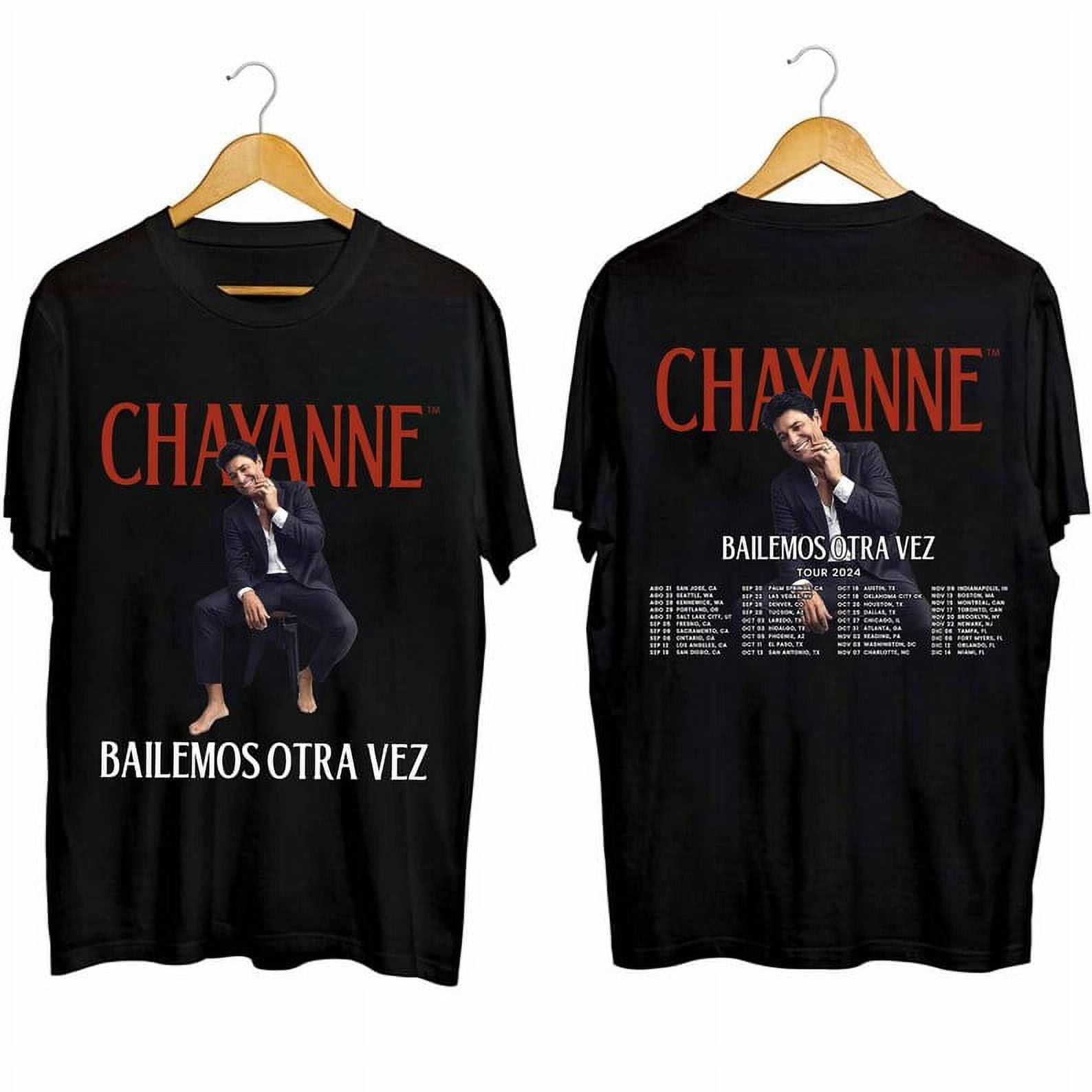 ciEN01081-2SIDE UNISEX T-SHIRT, 100% cotton, Chayanne - Bailemos Otra ...