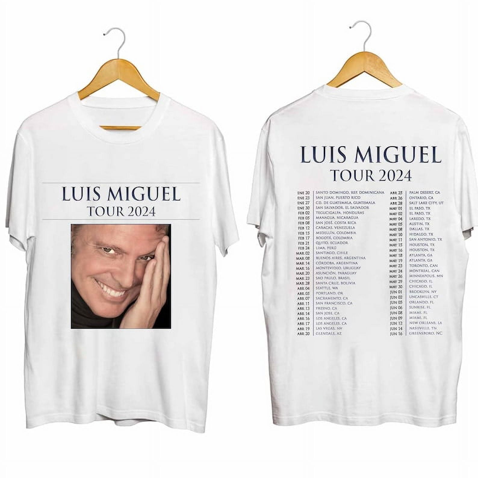 ciEN01081-2SIDE UNISEX T-SHIRT, 100% cotton, Luis Miguel Tour 2024 ... ciEN01081-2SIDE UNISEX T-SHIRT, 100% cotton, Luis Miguel Tour 2024 ...