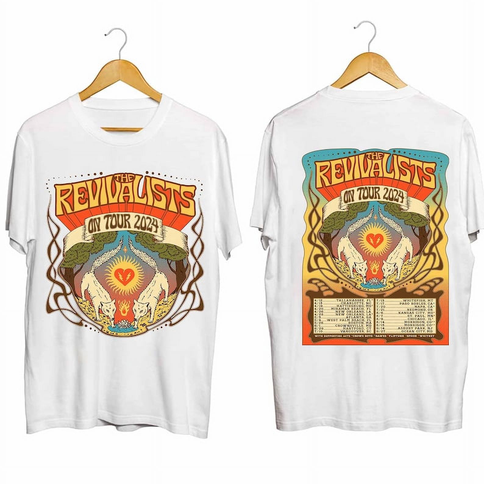 ciEN01081-2SIDE UNISEX T-SHIRT, The Revivalists 2024 Tour Shirt, The ...