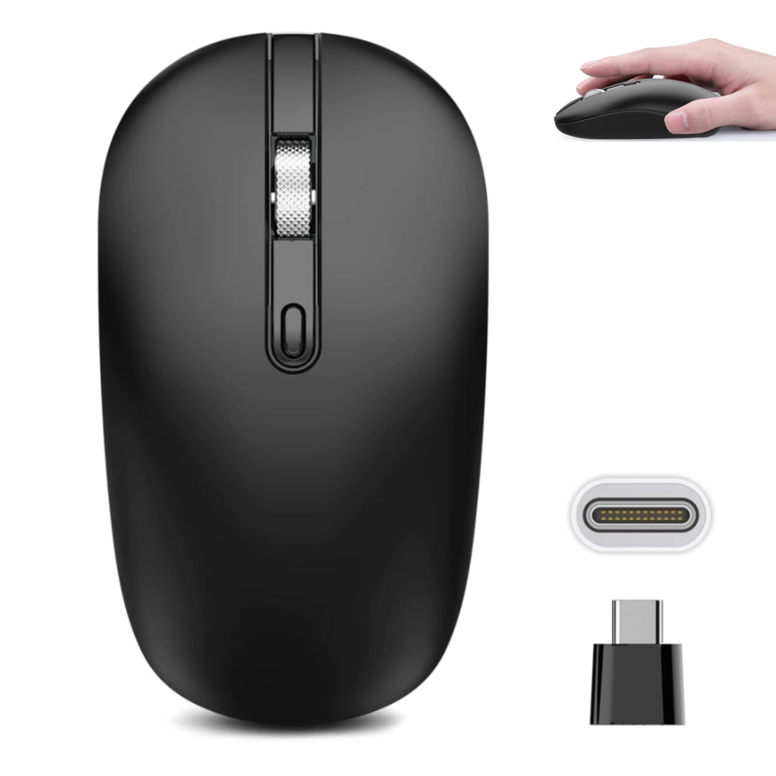 Cimetech Ergonomic Wireless Mouse, Universal 2.4G, 1000 DPI, Compatible ...