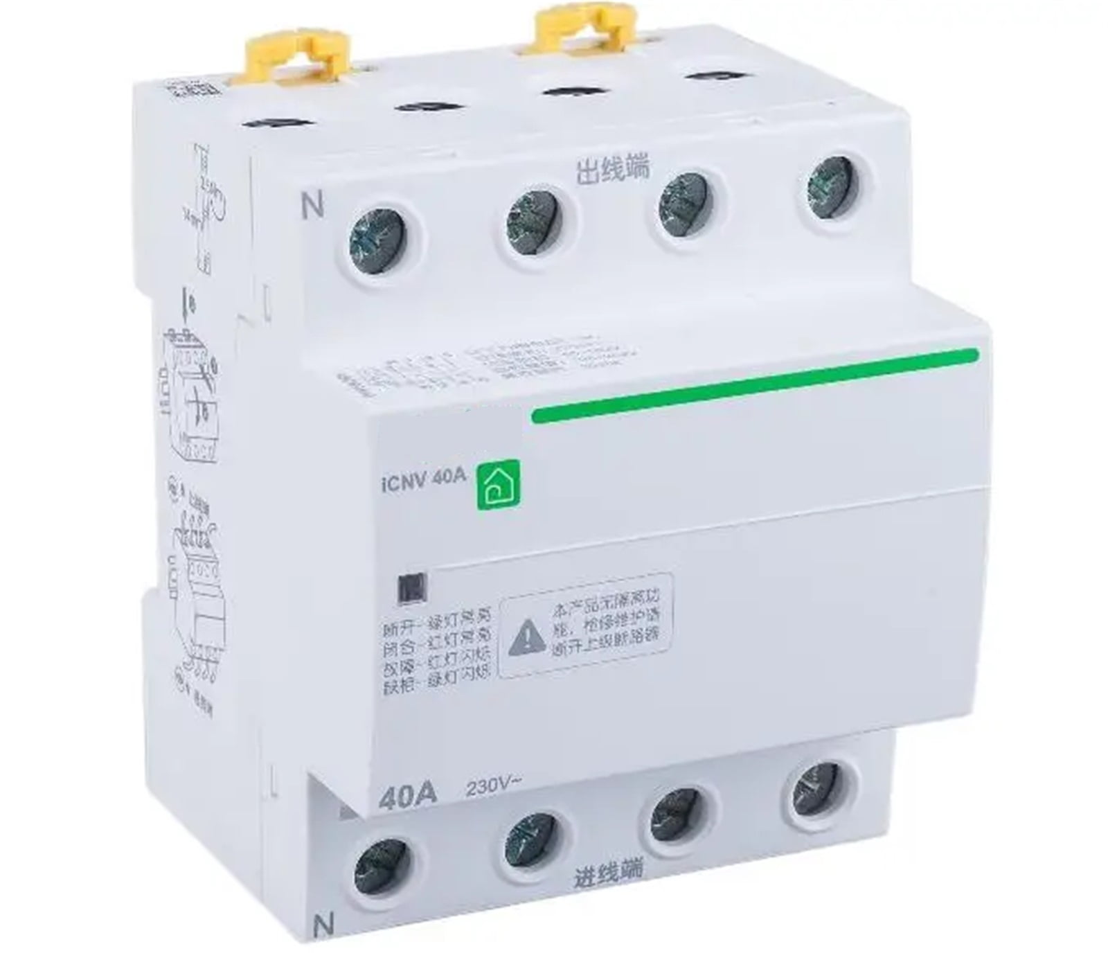 circuit breaker 4P 32A A9C69432 ICNV Self-restoring Overvoltage ...