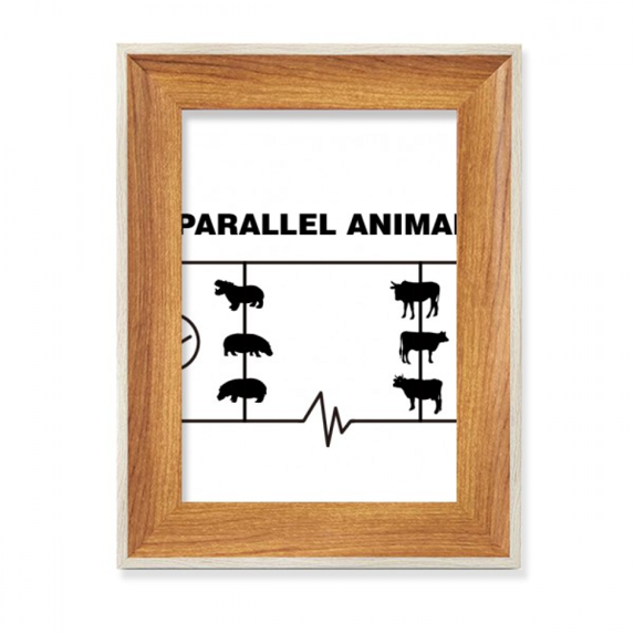 circuit hippopotamus cattle desktop wooden photo frame display picture ...