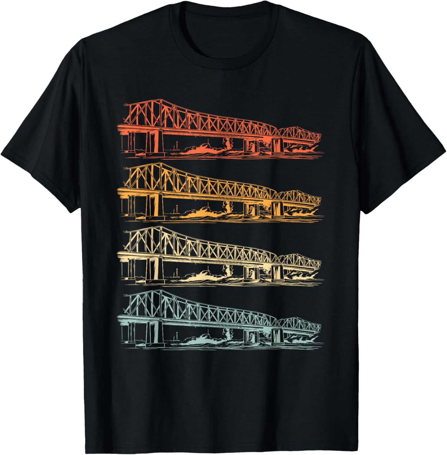 civil engineer bridges construction retro civil engineering T-Shirt ...