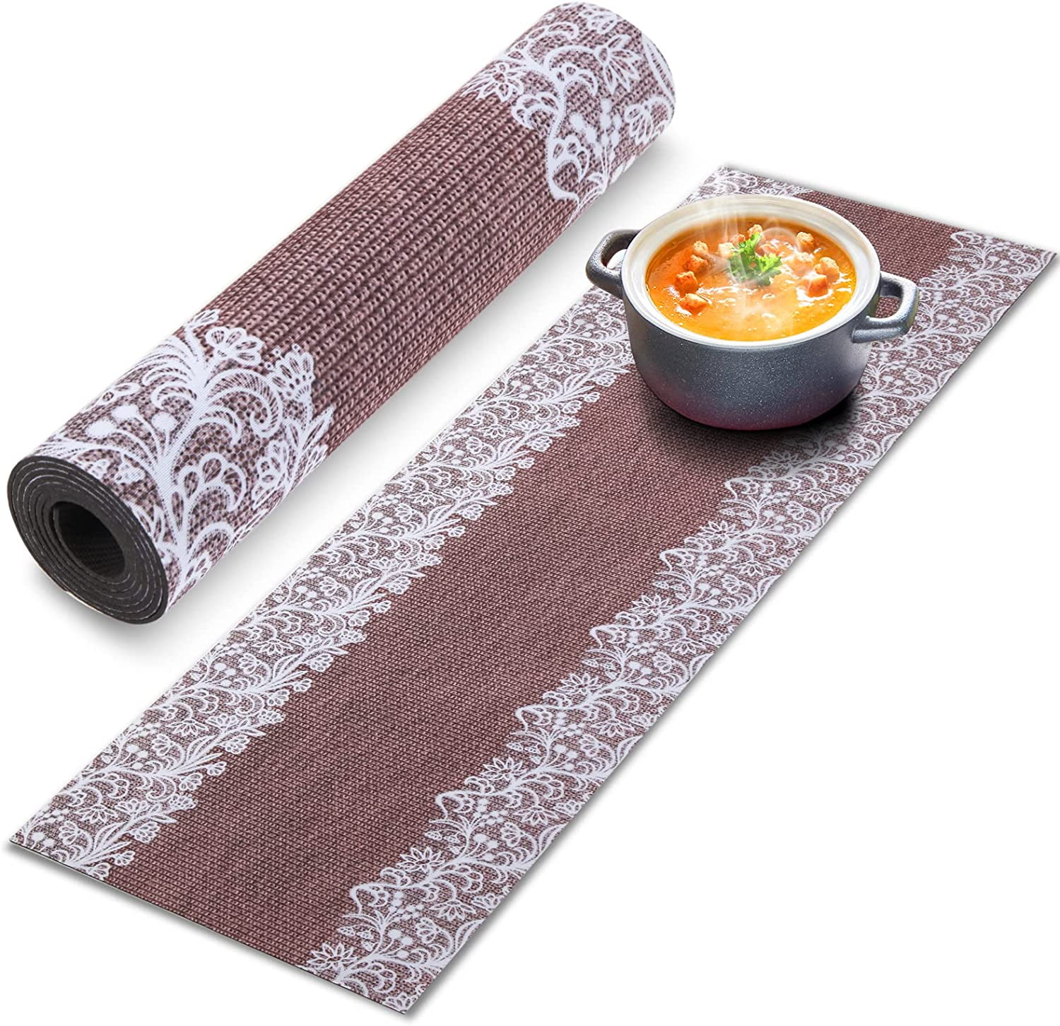 ciyvbiei 2 Pcs Trivet Table Runner Hot Plates Mat 12 X 40 Inch Heat ...
