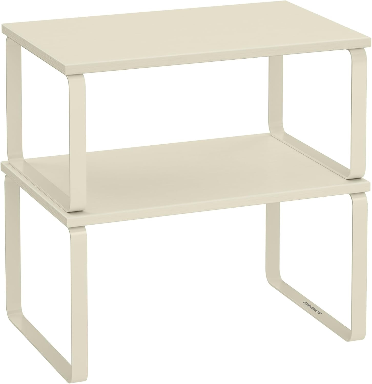 Ciyvbiei Cabinet Organizer Shelf Counter Shelves Storage Spice Rack Stackable Expandable Metal