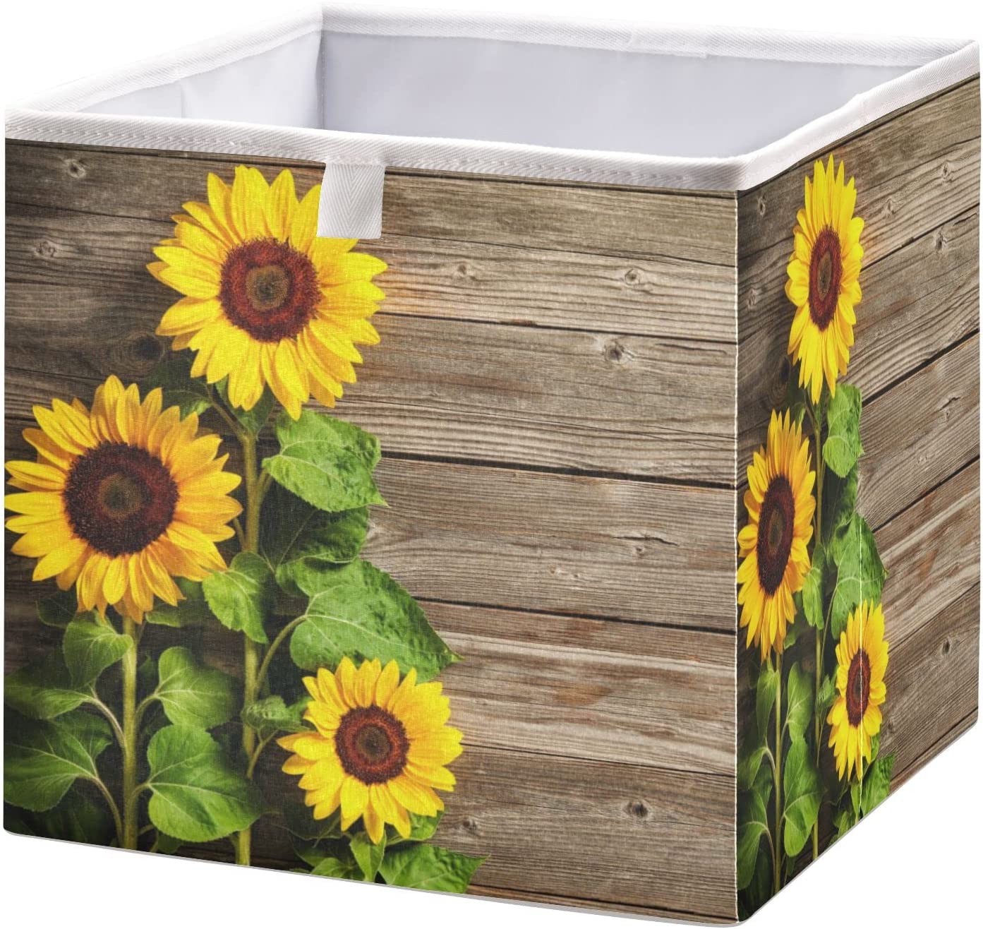 ciyvbiei Checkered Racing Flag Cubes Storage Bins 11 inch Collapsible ...