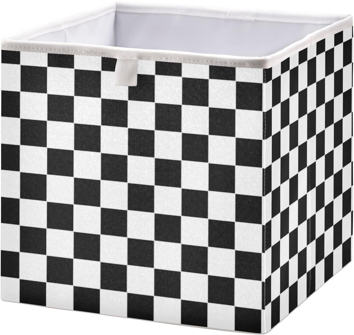ciyvbiei Checkered Racing Flag Cubes Storage Bins 11 inch Collapsible ...