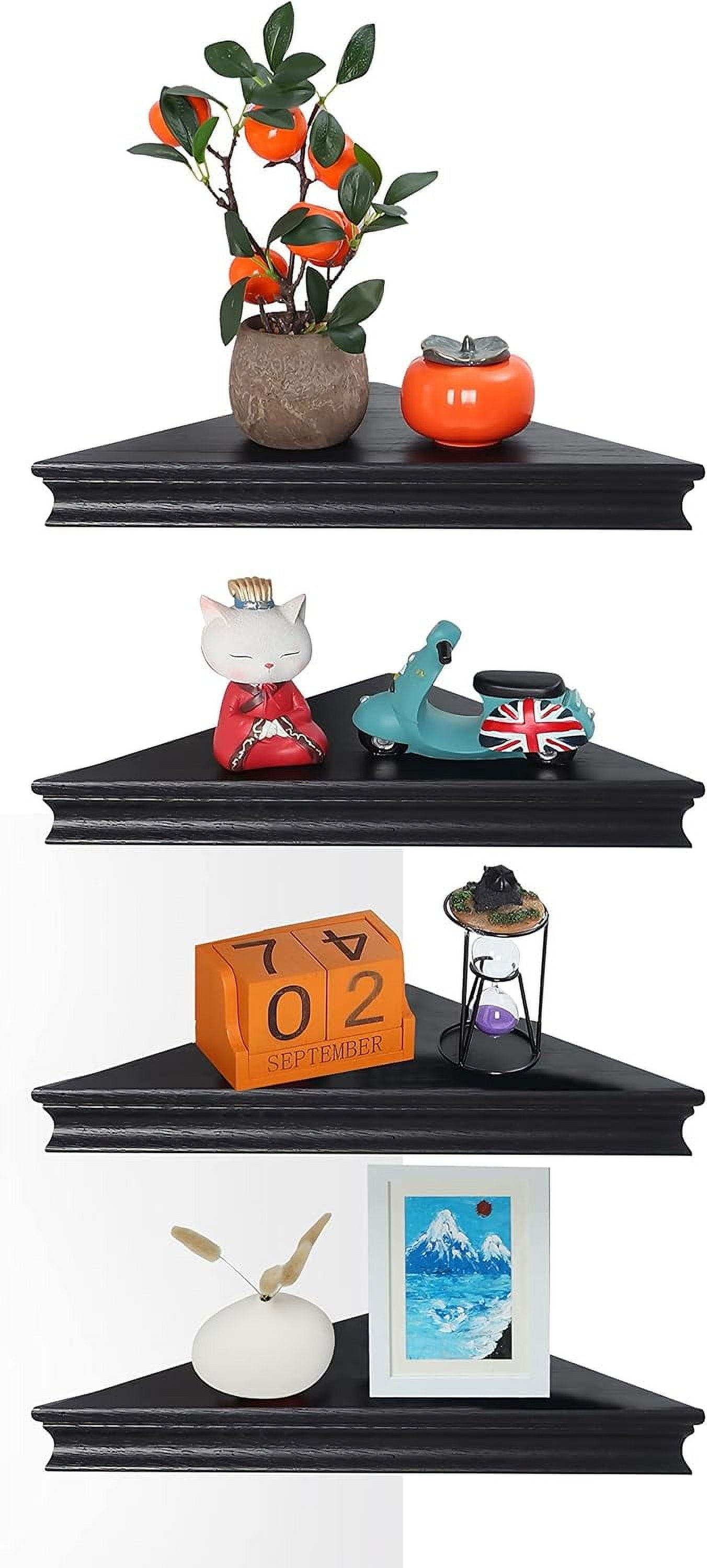 ciyvbiei KFHDMCV Corner Floating Shelf for Wall Triangular Corner ...