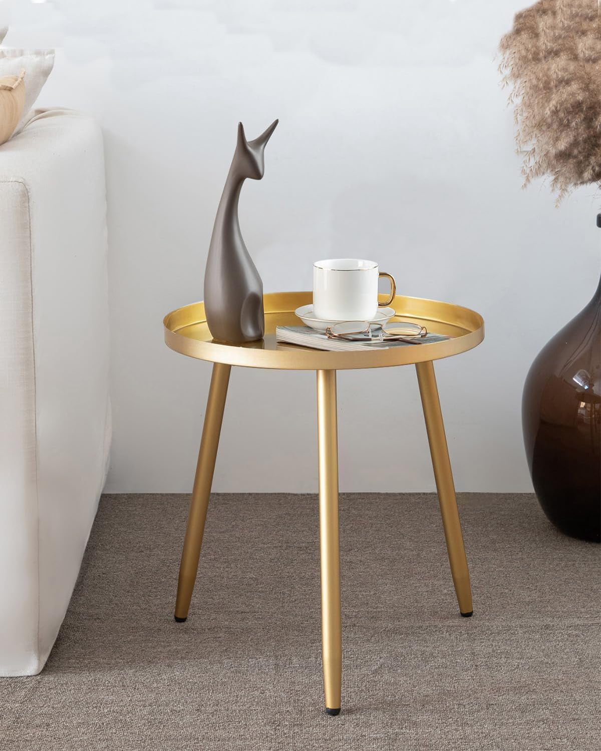 ciyvbiei Side Table End Table for Any Room - Round Side Tables for ...