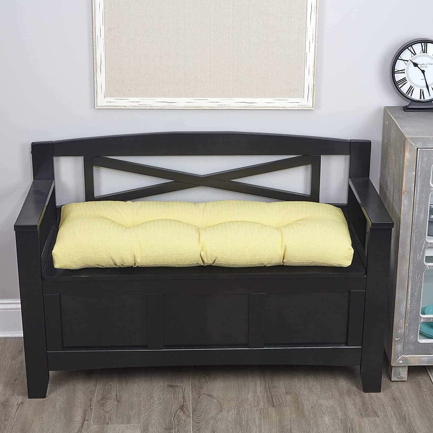 ciyvbiei The Gripper Non-Slip Tufted Bench for Indoor Entryway Storage Bay Window Corner Nook or ...