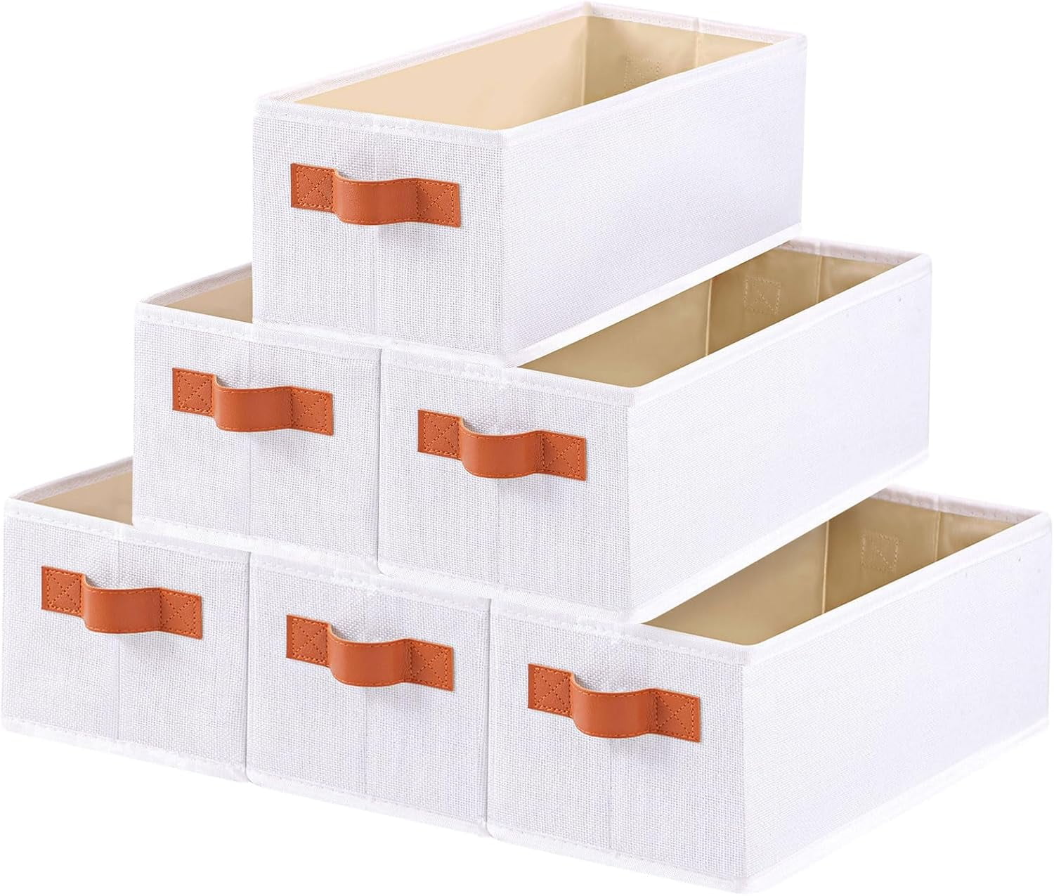 ciyvbiei Wardrobe Storage Boxes Fabric Foldable Bins Cube Baskets With ...