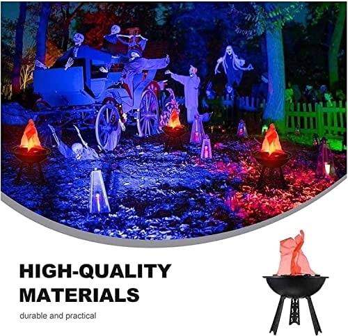 cjc Electric LED 3D Fake Fire Lamp Torch Camp Flame Light for Christmas ...