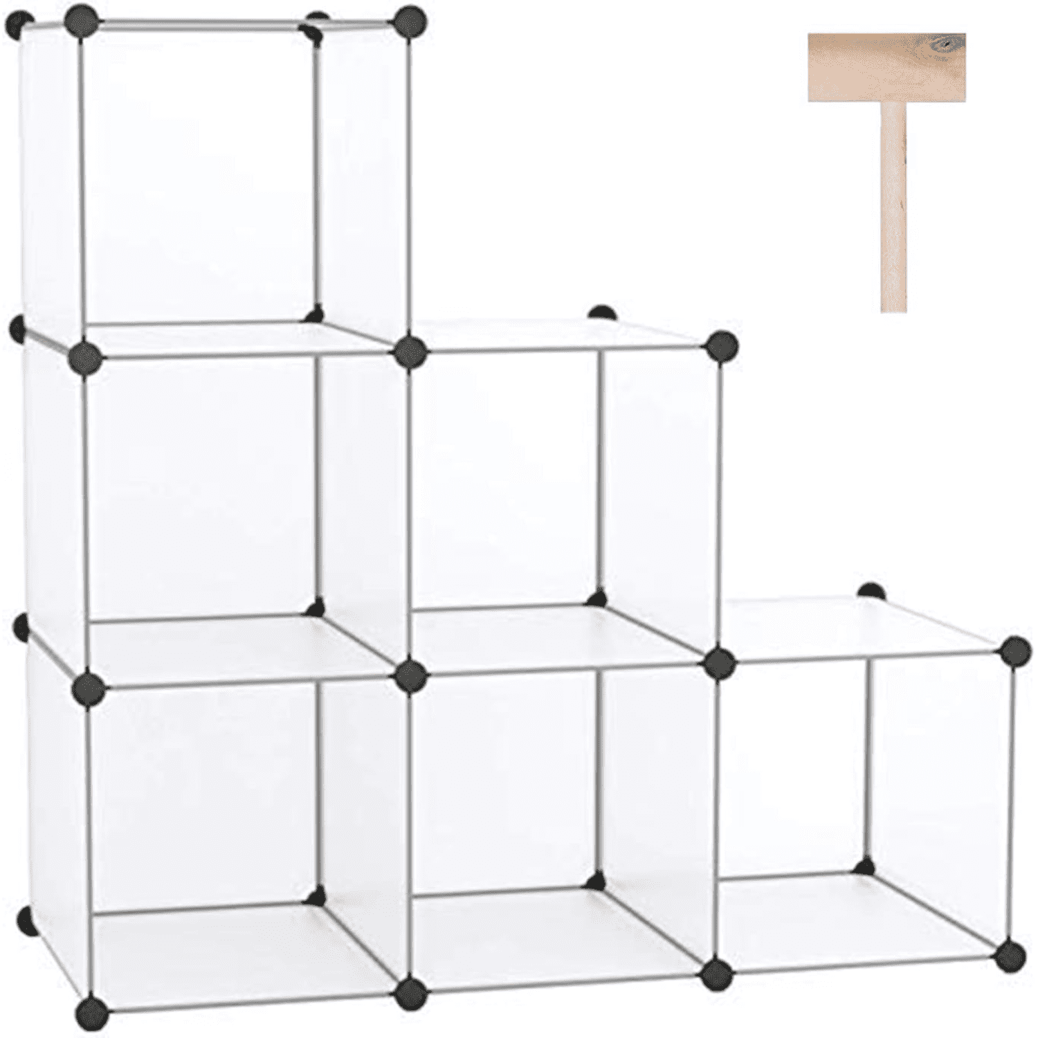cjjojobiubiu C&AHOME 6-Cube Storage Organizer Stackable Storage Cubes ...