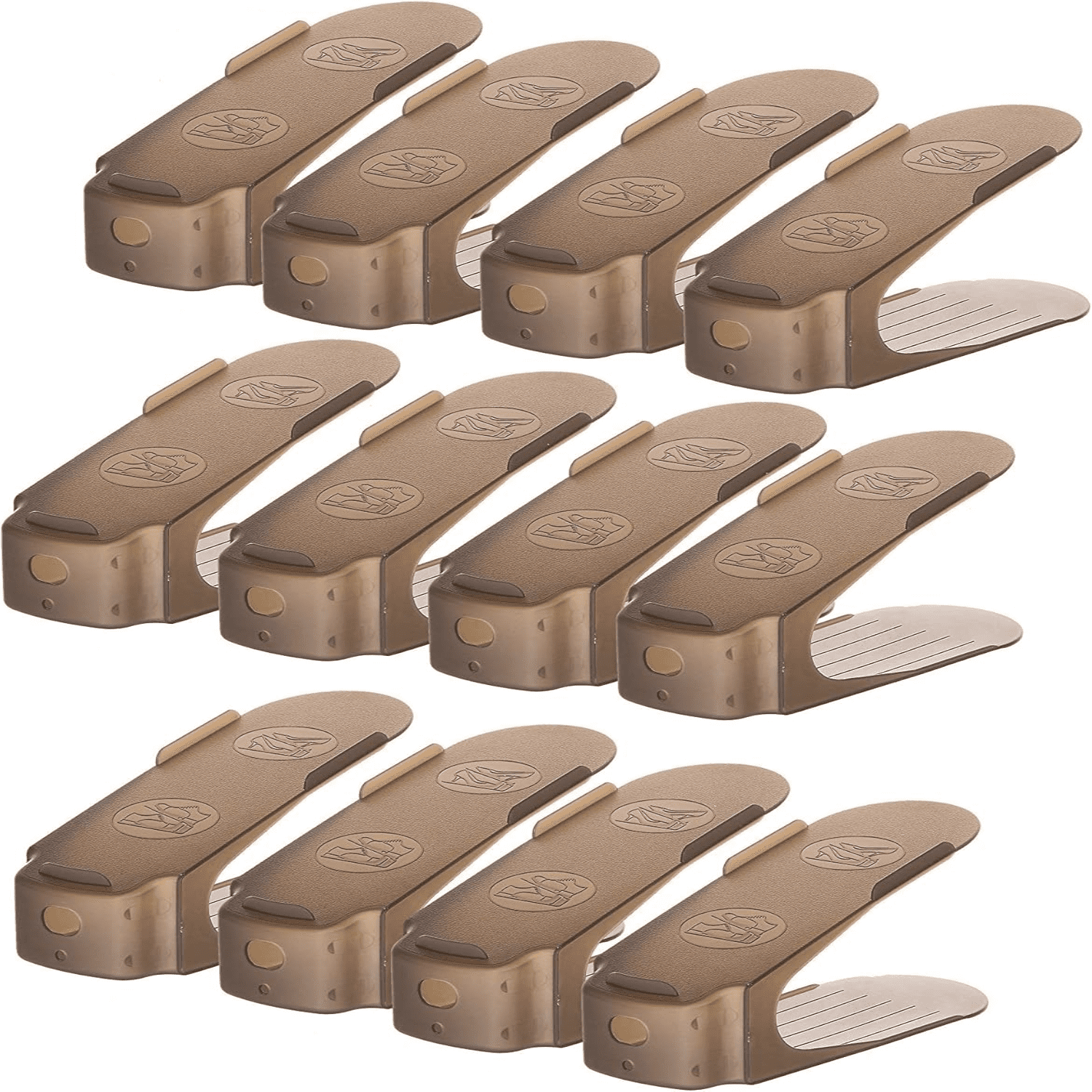 cjjojobiubiu Double Shoe Storage Slots Organizer for Closet Shoe Holder ...