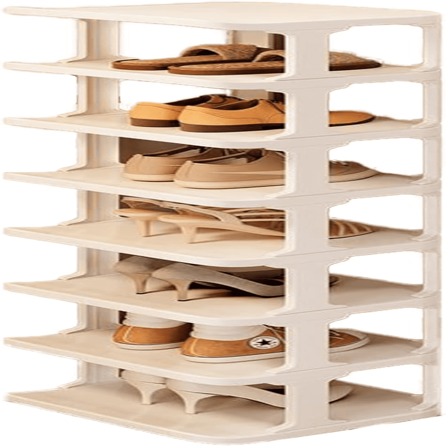 cjjojobiubiu Tall Shoe Rack Narrow Vertical Shoe Rack Skinny Shoe Small ...