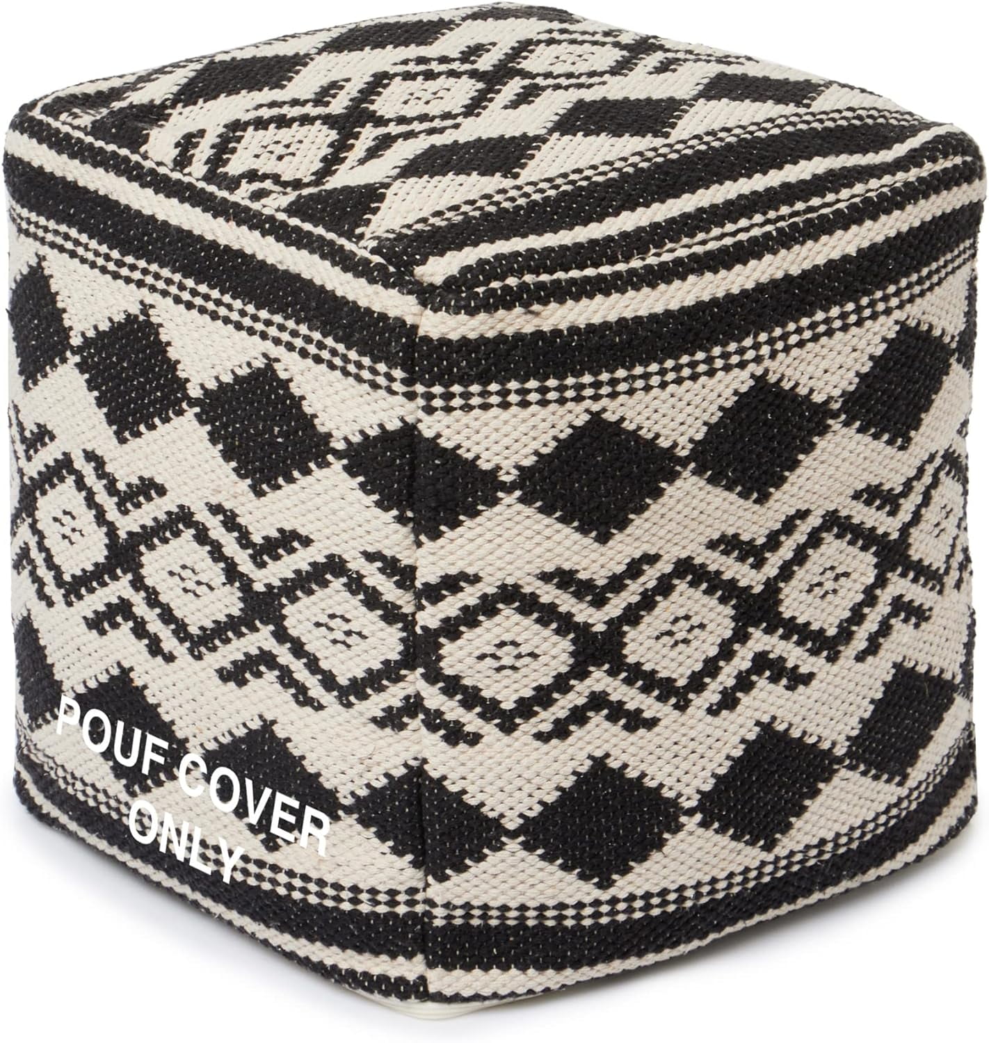 cjjojobiubiu · UNSTUFFED Pouf Ottoman Cover Textured Cube Bean Bag ...