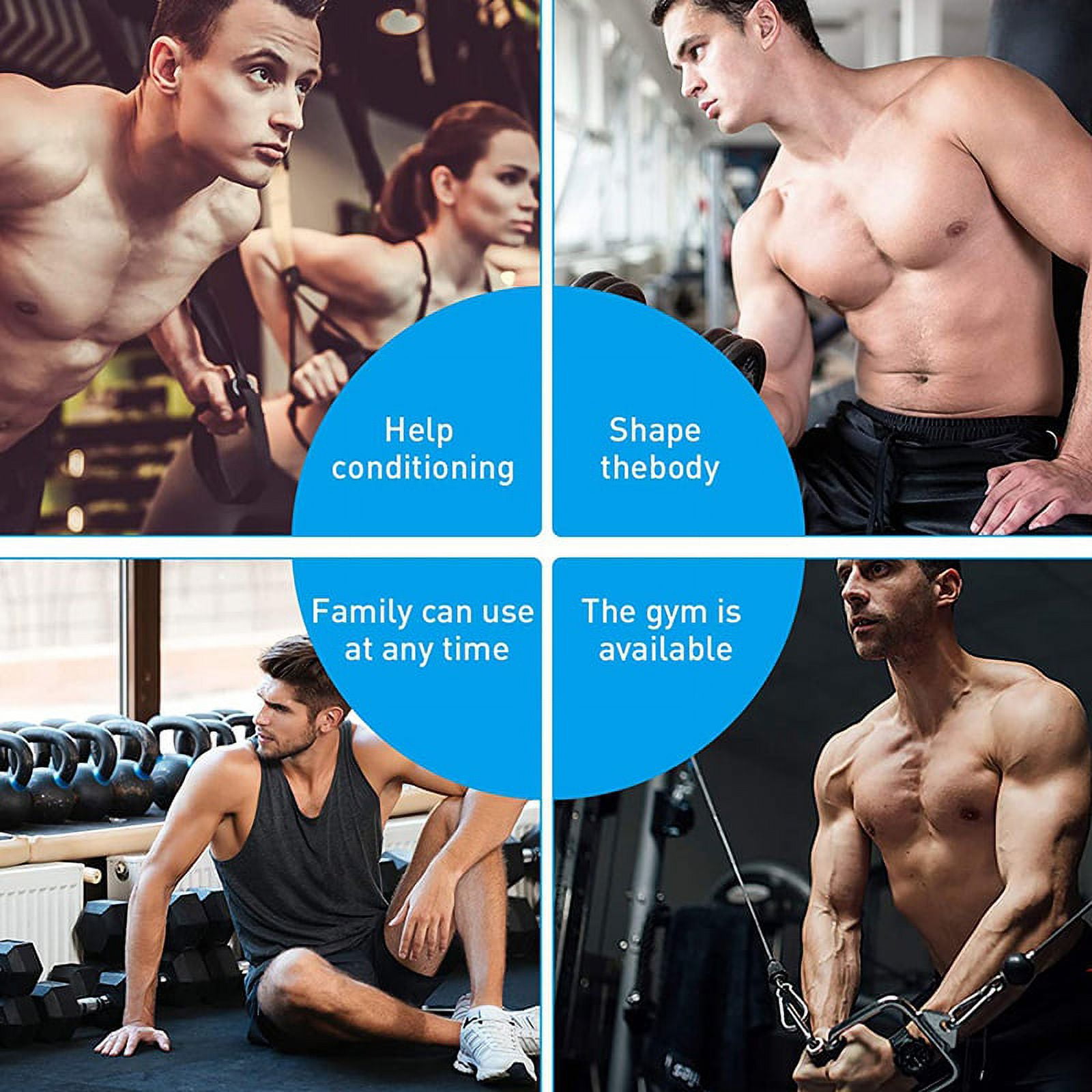 ckepdyeh 1 Set Rotating Straight Bar DIY Pull Bar with Handgrips ...