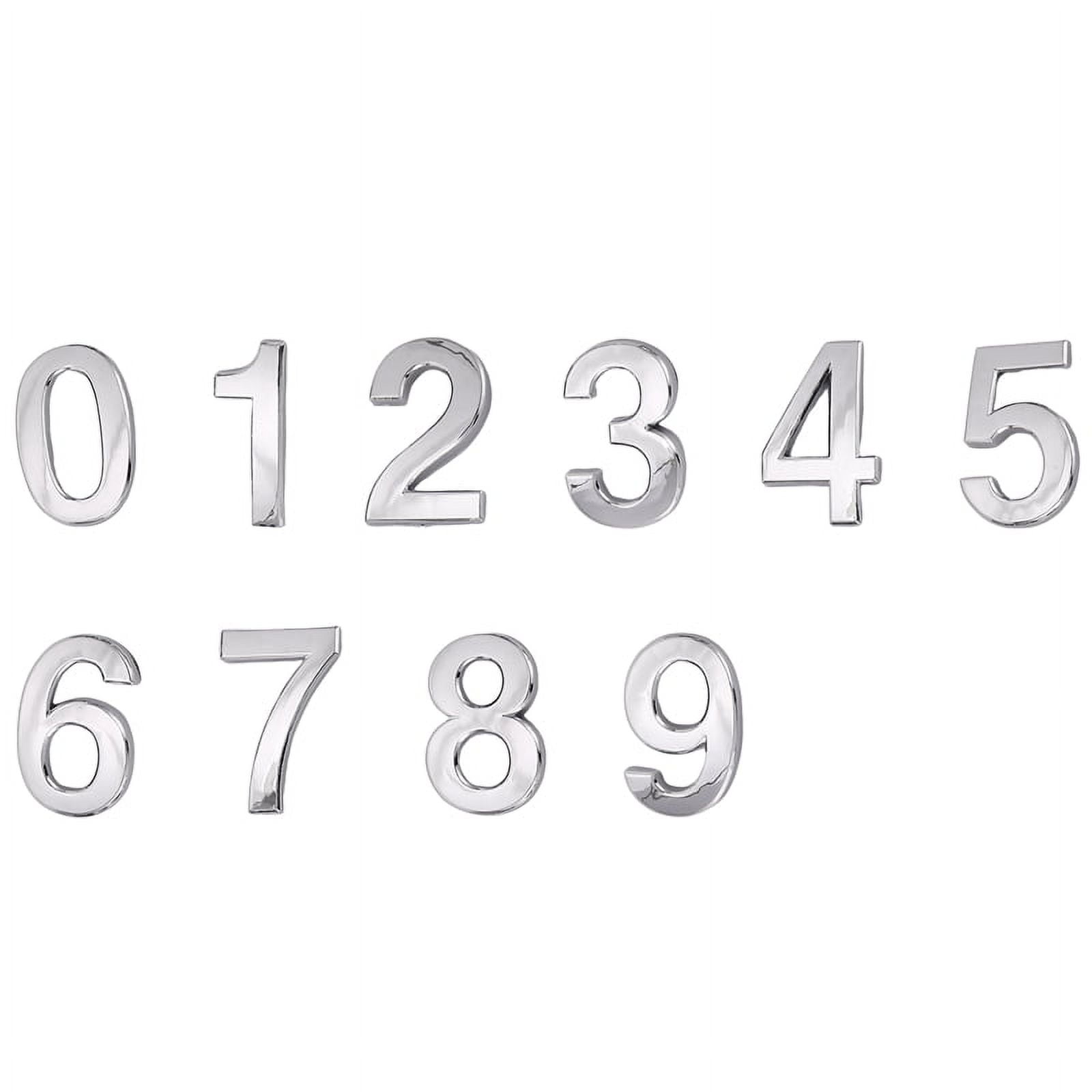 10 Pieces Self-Adhesive Door House Numbers Mailbox Numbers Street ...