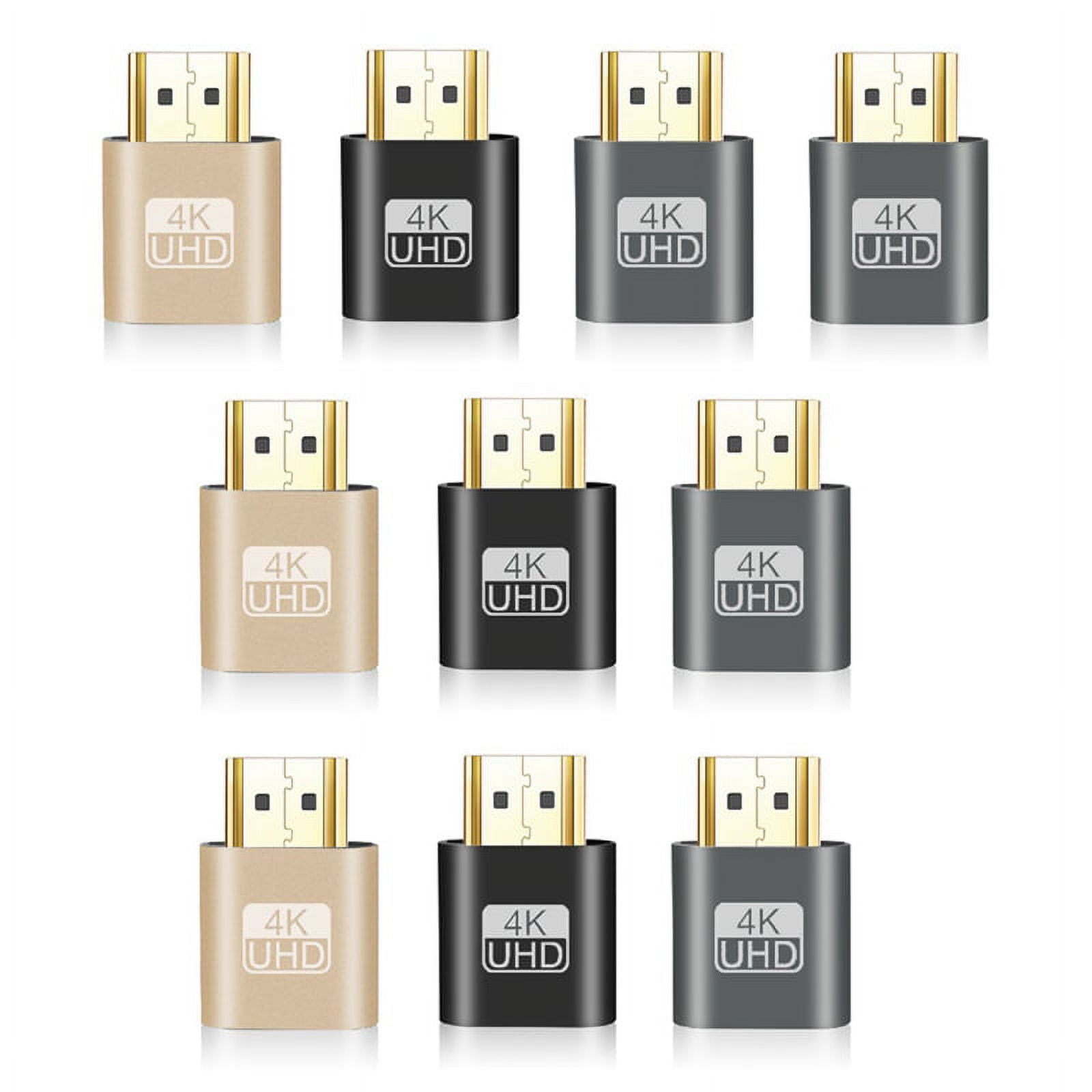 ckepdyeh 10Pcs -Compatible Virtual Display Adapter 4K EDID Dummy Plug ...