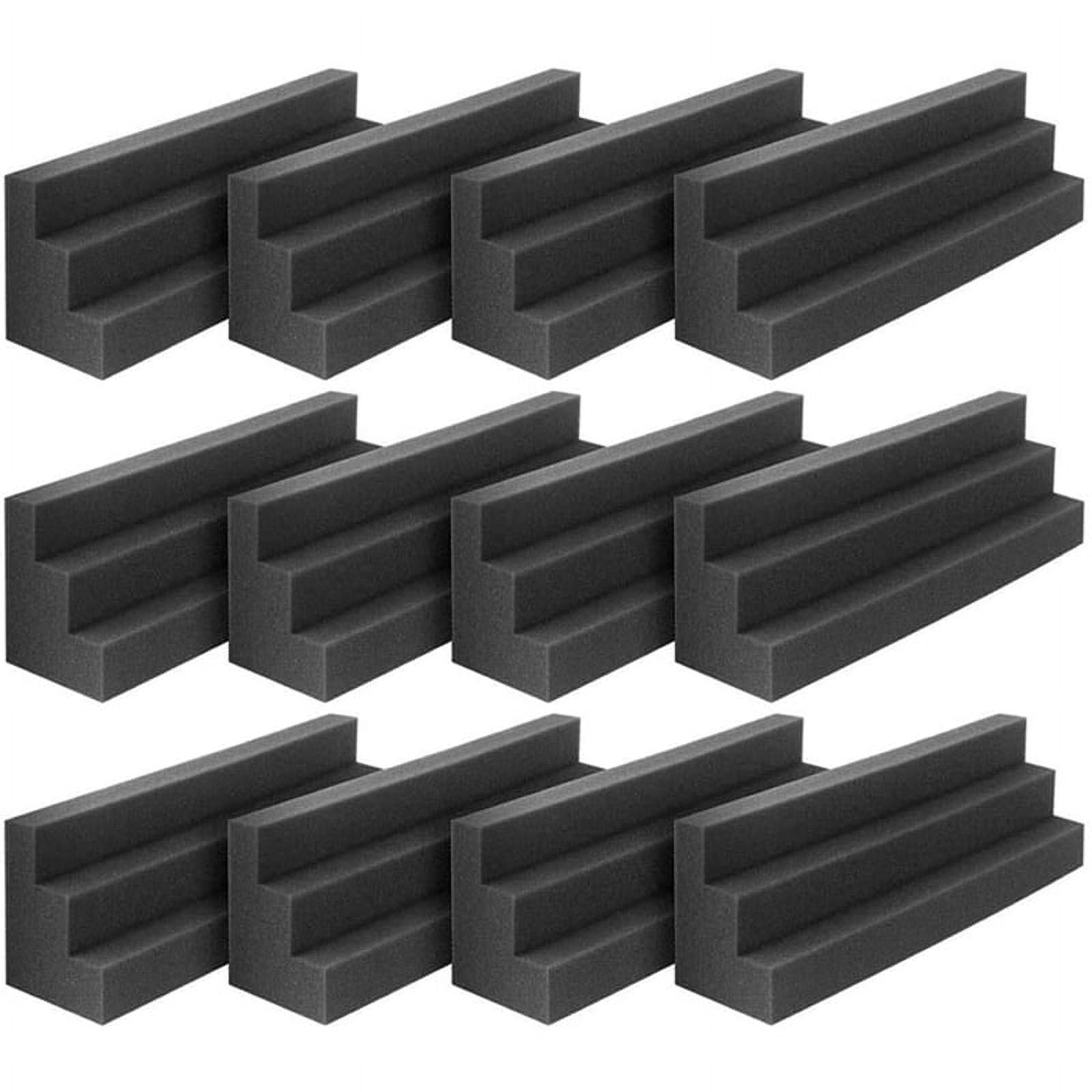 12Pcs Acoustic Panels Trap Corner Studio Foam Sound Insulation Pad Wall ...