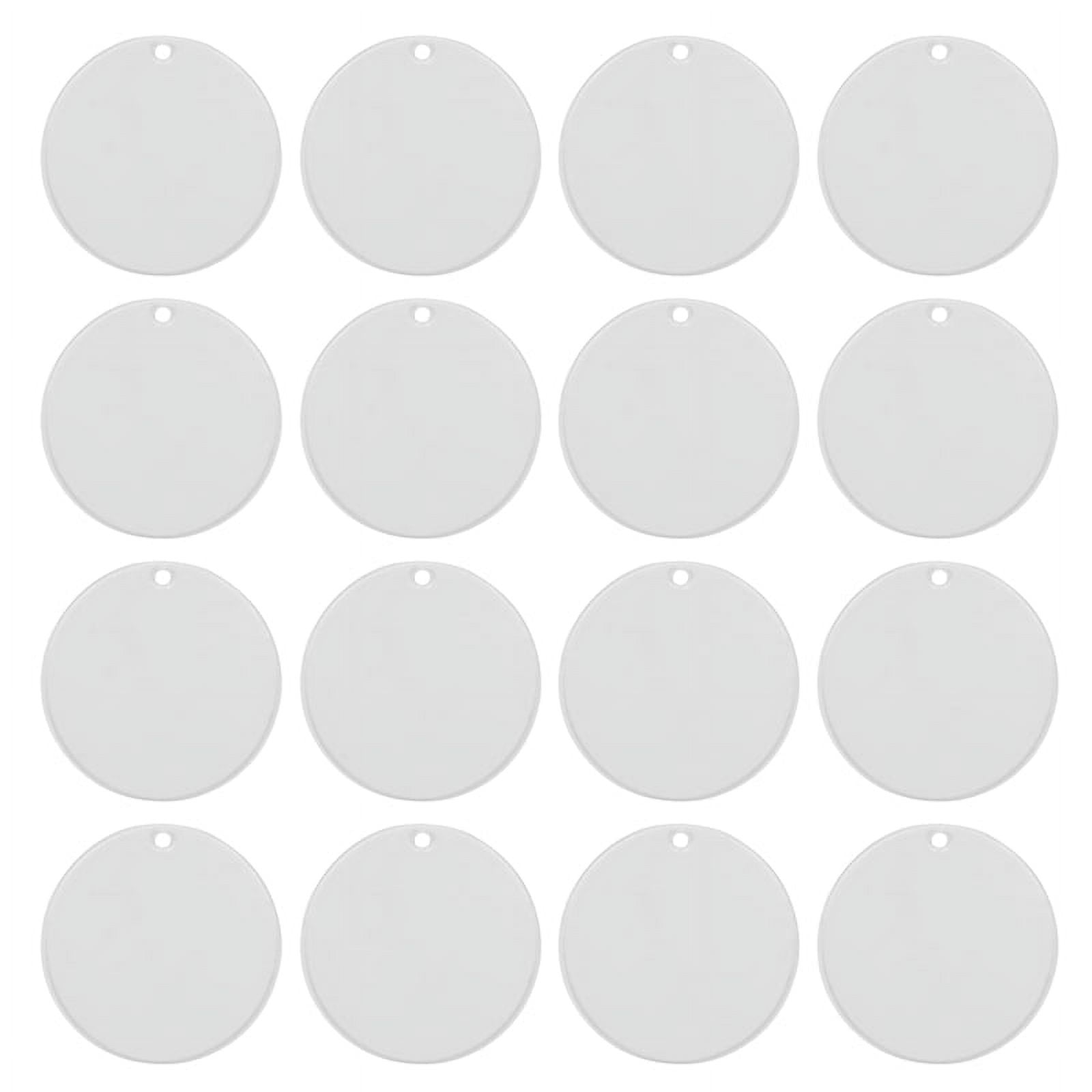 ckepdyeh 150 Pcs Round Acrylic Keychain Blanks 2 Inches Clear Acrylic ...